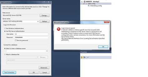 Solved Cannot Connect To SQL Server In Visual Studio 2015 Experts Exchange