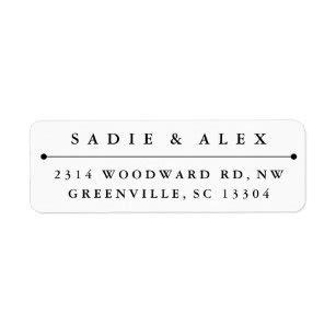 Married Couple Return Address Labels Zazzle