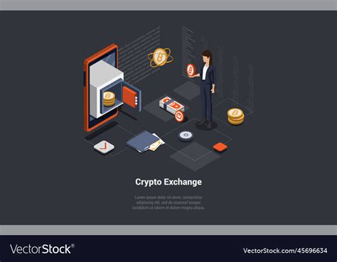 Blockchain Technology Bitcoin Altcoins Trade Vector Image
