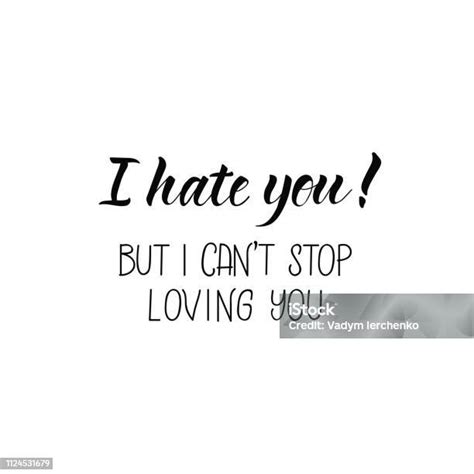 당신이 싫어요 하지만 난 사랑을 막을 수 없습니다 레터링입니다 서 예 벡터 일러스트 레이 션 0명에 대한 스톡 벡터 아트 및 기타 이미지 Istock
