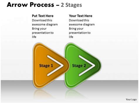 Linear Process 2 Stages 46 PowerPoint Presentation Templates PPT Template Themes
