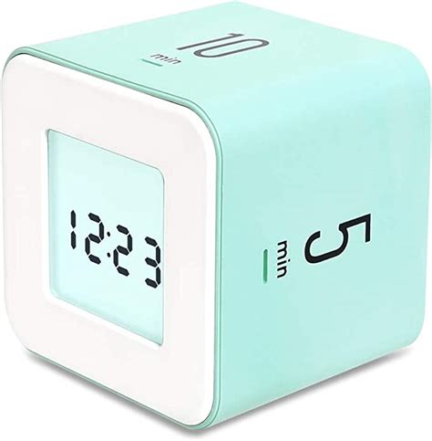Mooas Multi Cube Timerrotating Timer Simple Operation Clock And Timer Mint Home