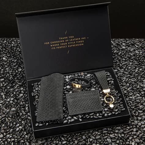 Handmade Python Accessories Gift Box Exclusive Accessories Set In GIFT BOX Luxury PYTHON