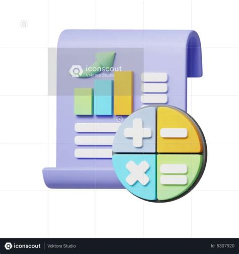 Data Chart Calculation 3d Icon Download In Png Obj Or Blend Format