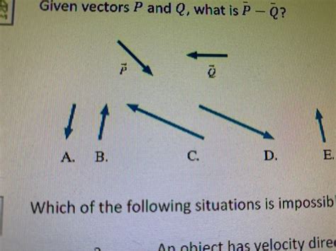 Solved Be Given Vectors P And Q What Is P 0 D Which Of