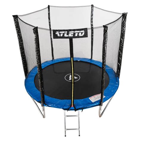 Купити батут дитячий з сіткою та драбинкою 183 см Atleto за привабливою ціною в компанії Siker