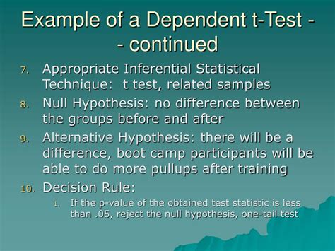 PPT Dependent T Test PowerPoint Presentation Free Download ID 1185439