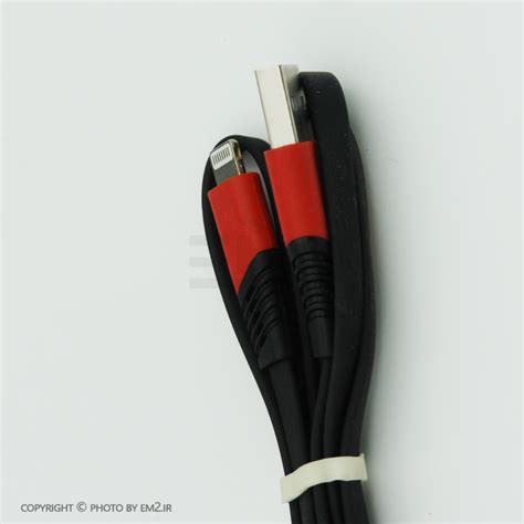 کابل آیفون فلتی مشکی پکدار دیجی پخش