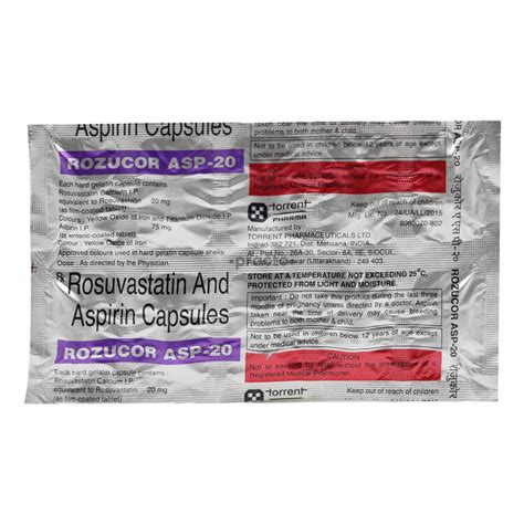 Rozucor ASP 20 Capsule Uses Dosage Side Effects Price Composition