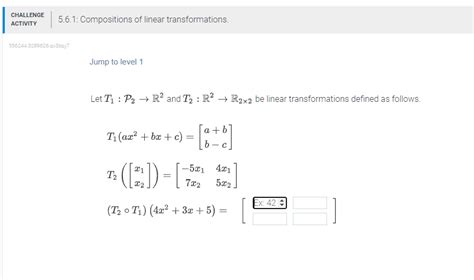 Solved Jump To Level 1let T1 P2→r2 ﻿and T2 R2→r2×2 ﻿be