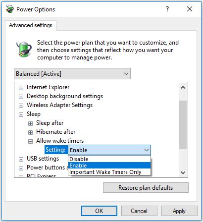 4 Solutions To Computer Wont Wake Up From Sleep Windows 10 MiniTool