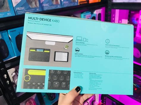 Logitech K480 Bluetooth Multi Device Keyboard Black Computers And Tech Parts And Accessories