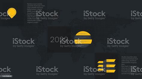 비즈니스 프리젠 테이션 웹 디자인 방문 페이지 템플릿 샘플 텍스트를위한 벡터 인포 그래픽 요소 세계지도 점선 배경이있는 4