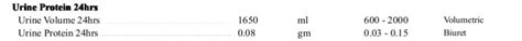 24 Hour Urine Protein Test Introduction Test Result Unit
