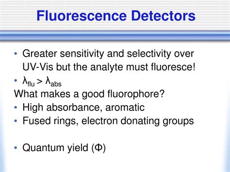 Ppt Hplc Detectors Uv Vis Fluorescence Powerpoint Presentation Free Download Id 551115