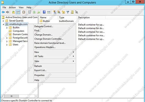 Windows Server 2012 Active Directory Snapshot Serhad Makbuloglu