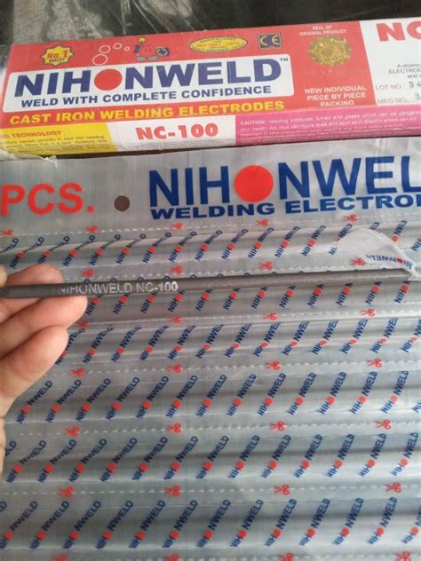 Original Pundido Rod Euthictic Rod Nihonweld Nc 100 Machinable 32mm Cast Iron Welding Rod Pure