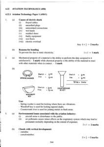 KCSE AVIATIONPP PP Marking Schemes Enhanced Education Group