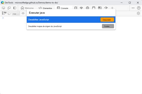 Desativar JavaScript Microsoft Edge Developer Documentation
