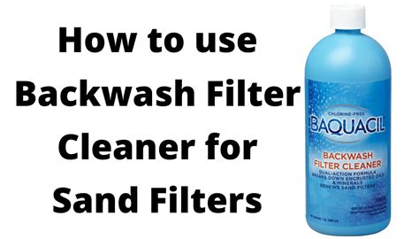 How To Use Backwash Filter Cleaner National Discount Pool Supplies LLC