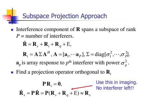 PPT Subspace Projection Methods For RFI Mitigation In Radio Astronomy PowerPoint Presentation