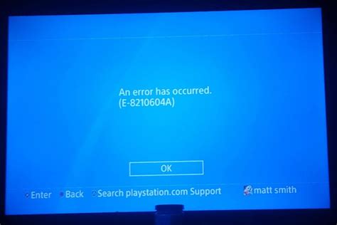 Understanding Fixing PlayStation Error Code E 8210604A Gaming Academy