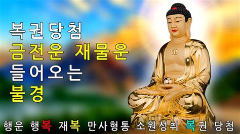 하루 1번만 들어라 소원이 실현되는 건강부자성공풍요행운행복재물소원성취 행운 🙏 금전운 과 소원을 들어주는 불경