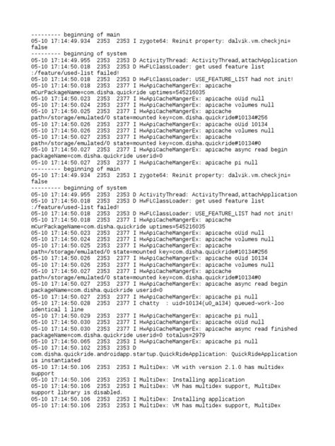 quickride logcat pdf android operating system java programming