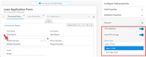 Otp Validation In Forms Leadsquared Help And Support