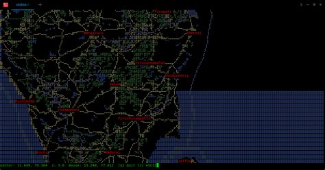Mapscii The World Map In Your Terminal Ostechnix
