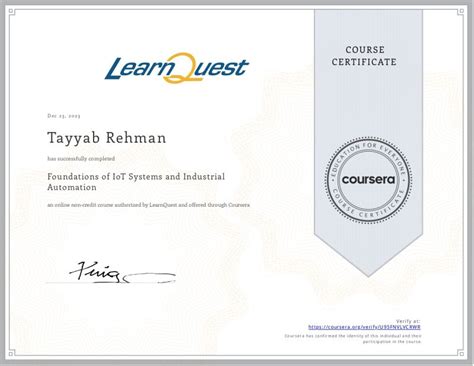 Completed Iot Systems And Industrial Automation Course Tayyab Rehman Posted On The Topic
