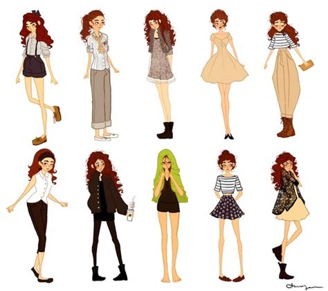 Cute Outfits Fashion Sketches Character Design Girl Cartoon Outfits
