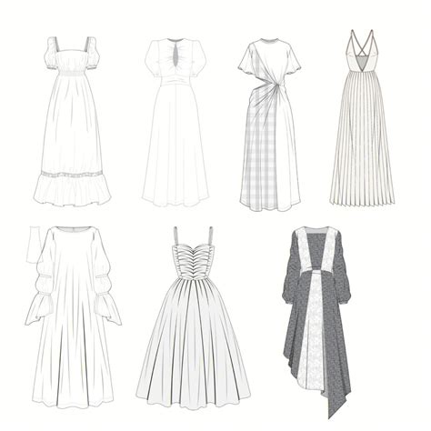 衣服怎么画裙子手绘 衣服怎么画裙子 大山谷图库