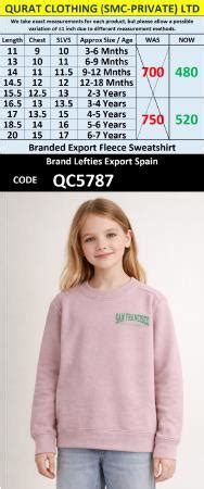 Buy Lefties Brand Fleece Sweatshirt Export Europe Qc5787 Qc Qurat