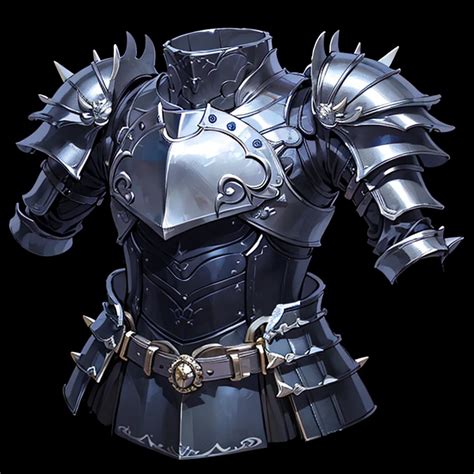 Armor With Helmet Close Up Breastplate Spiked Metal Armor Thick