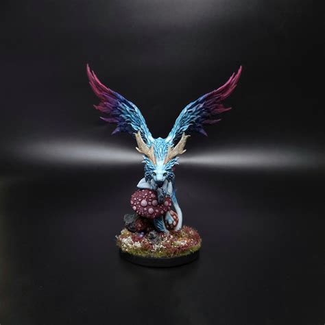 3d Print Of Fae Dragon Pre Supported By Jengacide