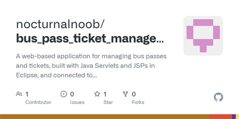 GitHub Nocturnalnoob Bus Pass Ticket Management System A Web Based Application For Managing