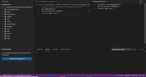 Cant View Output In Terminal · Issue 305 · Mongodb Jsvscode · Github