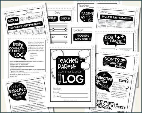 Selective Mutism Chart Selective Mutism Smart Goals Selective Mutism