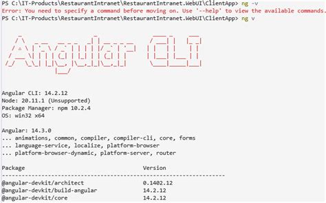 Nodejs Why Is Angular Version 14 Not Working On Some Node Versions