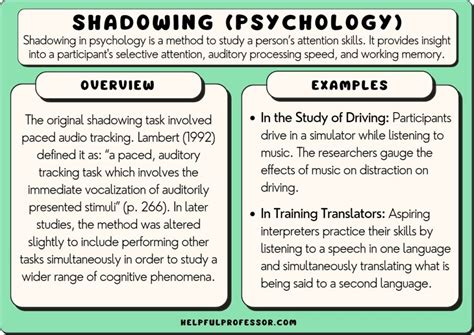 Shadowing Psychology Definition And Examples 2024