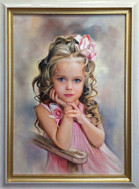 Портрет на момиче картина на Юрий Ковачев Галерия Маестро