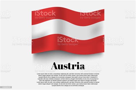 회색 배경에 형태를 흔들고 오스트리아 플래그 벡터 그림입니다 아이콘에 대한 스톡 벡터 아트 및 기타 이미지 아이콘 3차원 형태 국기 Istock