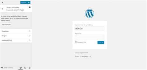 How To Create A Wordpress Custom Login Page Beginner Tutorial Templatetoaster Blog