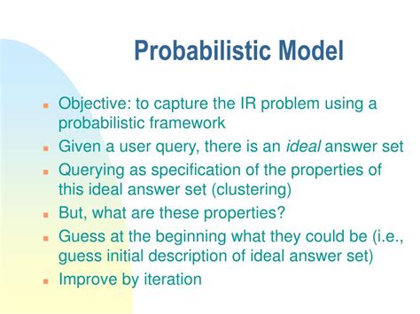 Ppt Probabilistic Model Powerpoint Presentation Free Download Id