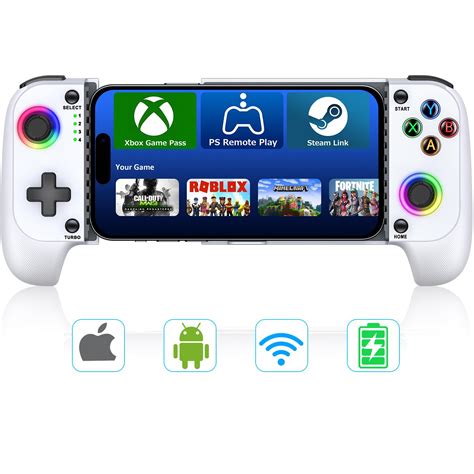 Mobile Gaming Controller For Iphone Android With Case Support Hall Effect Joysticks Wireless