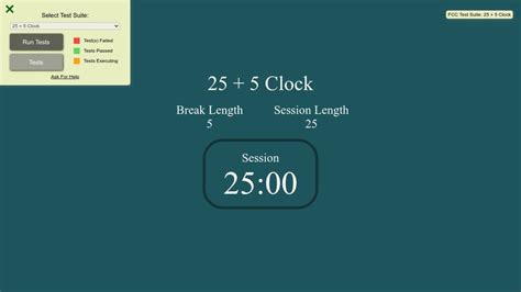 Build A 25 5 Clock React