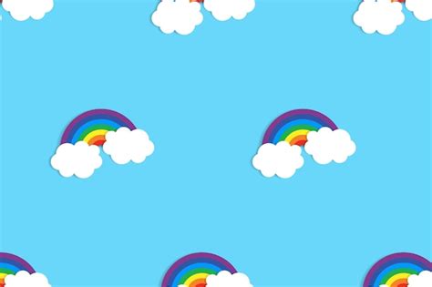 Premium Vector Rainbow Pattern