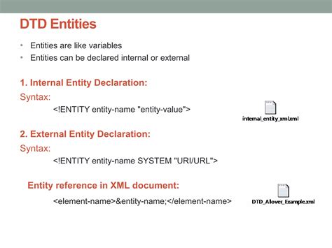 Xml Dtd And Xsd Overview Pptx