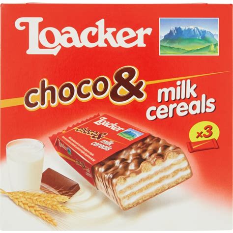 Loacker Choco And Milk Cereals Cialde Croccanti 3x25 Gr